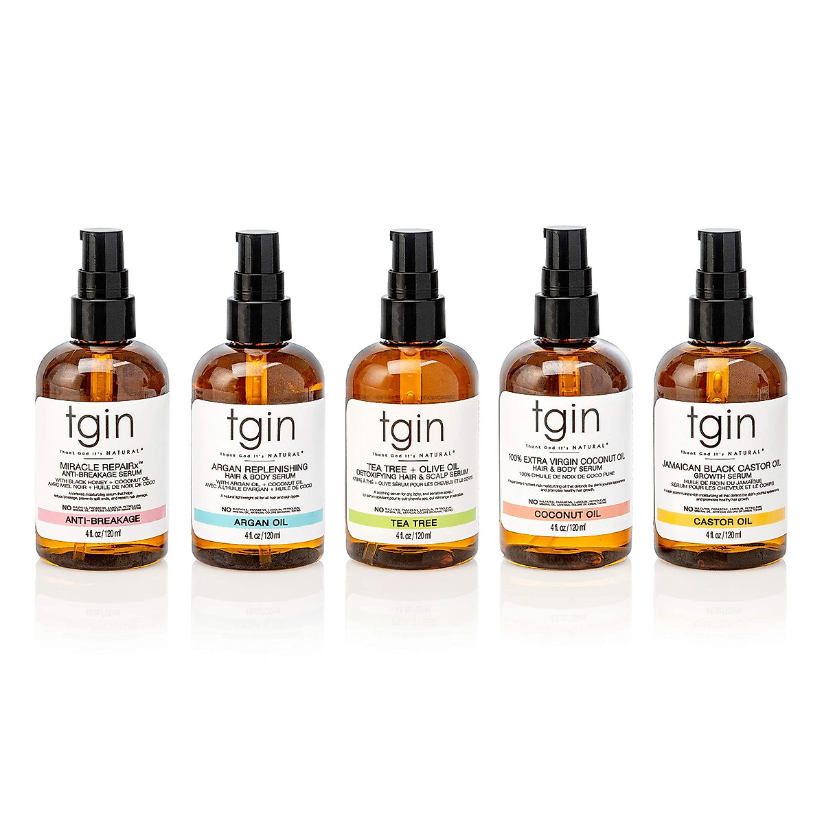 tgin Argan Replenishing Hair Serum - 4 Oz, Dry Hair, Moisturizing, Breakage Control, Paraben Free, Coconut Scent, Serum for Natural or Chemically Treated Hair, Hot Oil Treatment, Hair Styling Agent