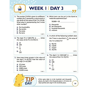 5th Grade Common Core Math: Daily Practice Workbook - Part I: Multiple Choice | 1000+ Practice Questions and Video Explanations | Argo Brothers (Next Generation Learning Standards Aligned (NGSS))