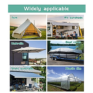 DYYYYD Heavy Duty Waterproof Tape Fits for RV Awning Repair、Canvas Repair、Tent Repair、Boat Covers Repair、Prevent Tear Repair 、Vinyl Repair 、Fabric Repair、Tarp Repair Etc,6 Inch Wide 35 FT Long