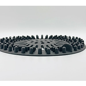 Generic Silicone Drain Protector (3pk) Fits Most Sinks and Bathtubs, Gray, SDC003