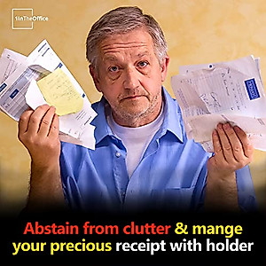 1InTheOffice Wire Receipt Spindle,Black Receipt Holder, "3 Pack" (Black)