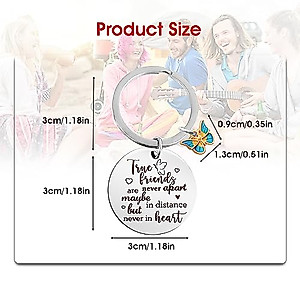 Ouligay 5Pcs Friend Keychain Friendship Keychain Friendship Gifts for Women Female Bestie Bff Best Friends Birthday Gifts Long Distance Friendship Gift Friends Are Never Apart Keychain