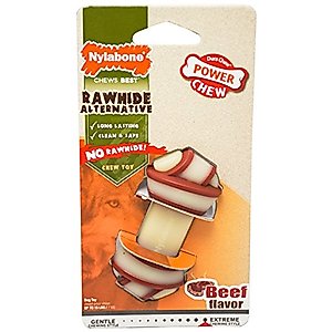 Nylabone DuraChew Rawhide Alternative Knot Bone Beef Regular
