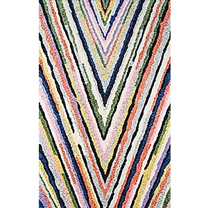 Novogratz Bungalow Collection Notch Area Rug, 9'0" x 12'0", Multicolor