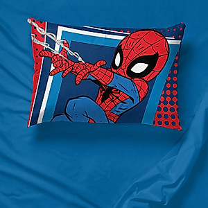 Jay Franco Marvel Super Hero Adventures Go Spidey Toddler 5-Piece Bedding Bundle- Includes Bed Set, Pillowcase