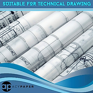 8 ROLLS VALUE PACK. Plotter Paper 24 x 150, CAD Paper Rolls, 20 lb. Bond Paper on 2" Core for CAD Printing on Wide Format Ink Jet Printers, from ACYPAPER