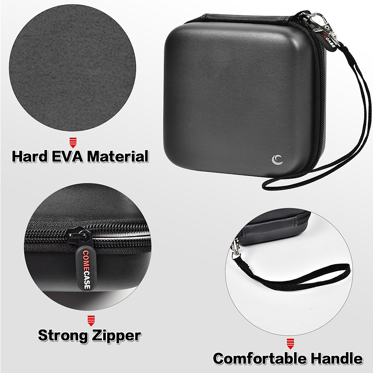 Hard Case Compatible with NETGEAR Nighthawk M6 Pro MR6500/ M6/ M5 / M1 MR1100 5G LTE WiFi Mobile Hotspot, Travel Router Storage Bag with Mesh Pocket for Charger and Other Accessories(Box Only)-Black