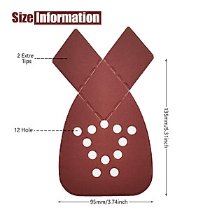 MFBJXC 50PCS Mouse Sander Sandpaper with Extra 2 Tips for Replacement Detail Sander Sanding Pads 12 Holes Hook and Loop Black and Decker Mouse Sander Pads