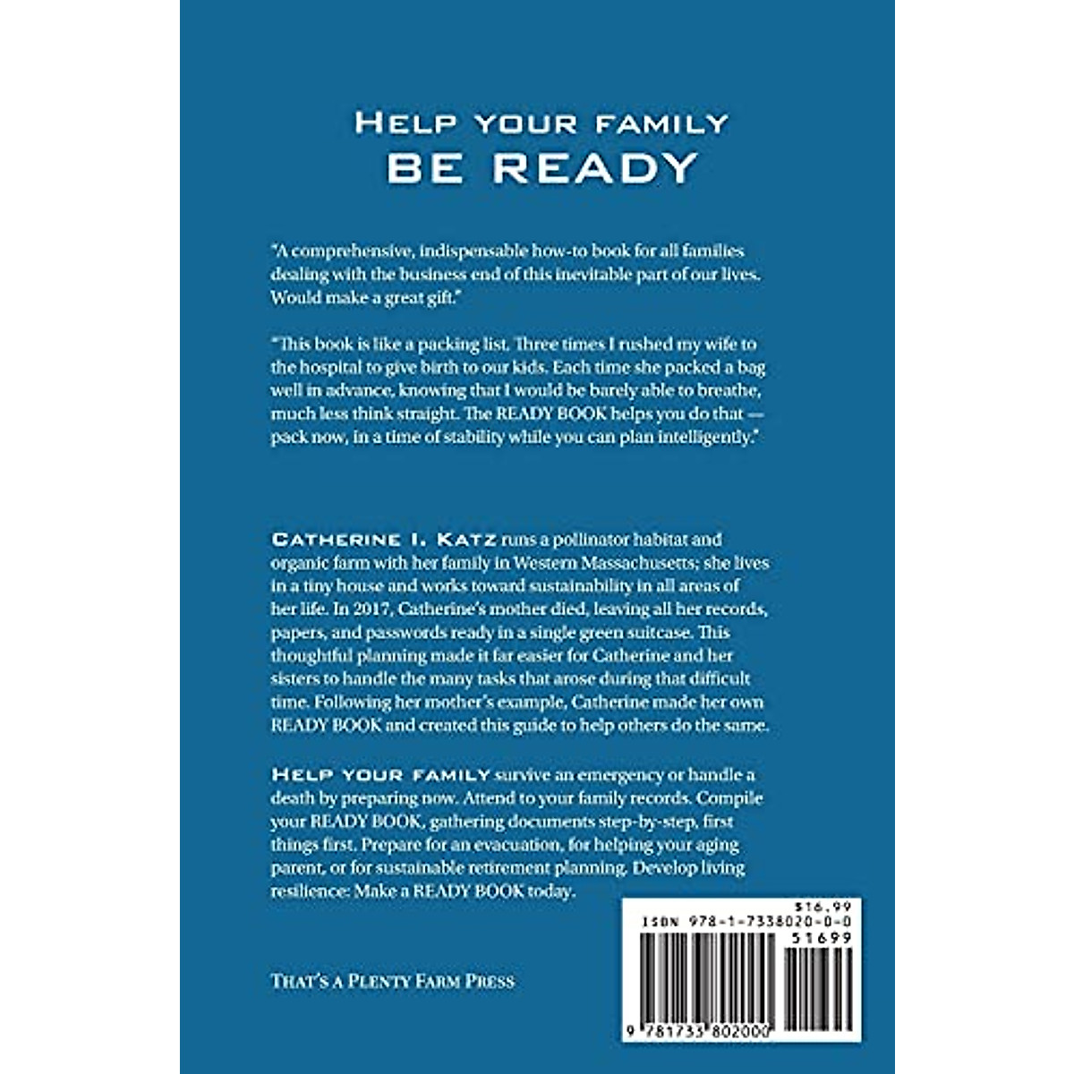 The Ready Book: Quickly find important family information in the event of emergency or death