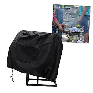 Yardwe 2pcs BBQ Grill Cover 55 Inch Covers Electric Grill Outdoor Waterproof BBQ Cover Waterproof Barbecue Cover Small Grill Cover Air Conditioning Cover Anti-Aging