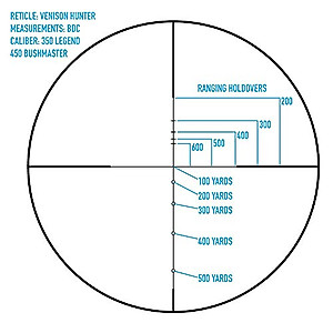 Sightmark Core HX 3-9x40VHR Venison Hunter Riflescope - 350 Legend Reticle