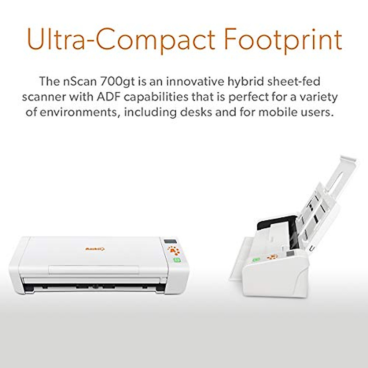 Ambir nScan 700gt Hybrid Duplex Document Scanner for Windows PC