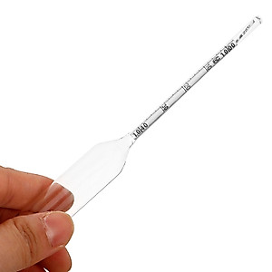 Ciieeo Milk Tester for Lactate Kitchen Lactometer Hydrometer for Measure Milk Density Tool Glass Lactometer Hydrometer Test Kit Whey Hydrometer Baking Supplies for Homemade Cheese Butter 0-25