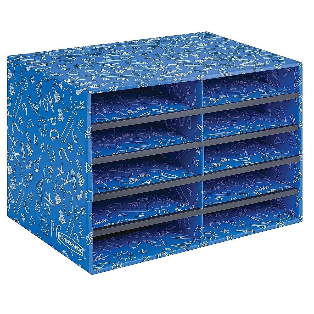 Bankers Box Classroom 10 Compartment Literature Organizer, Single (3384201)