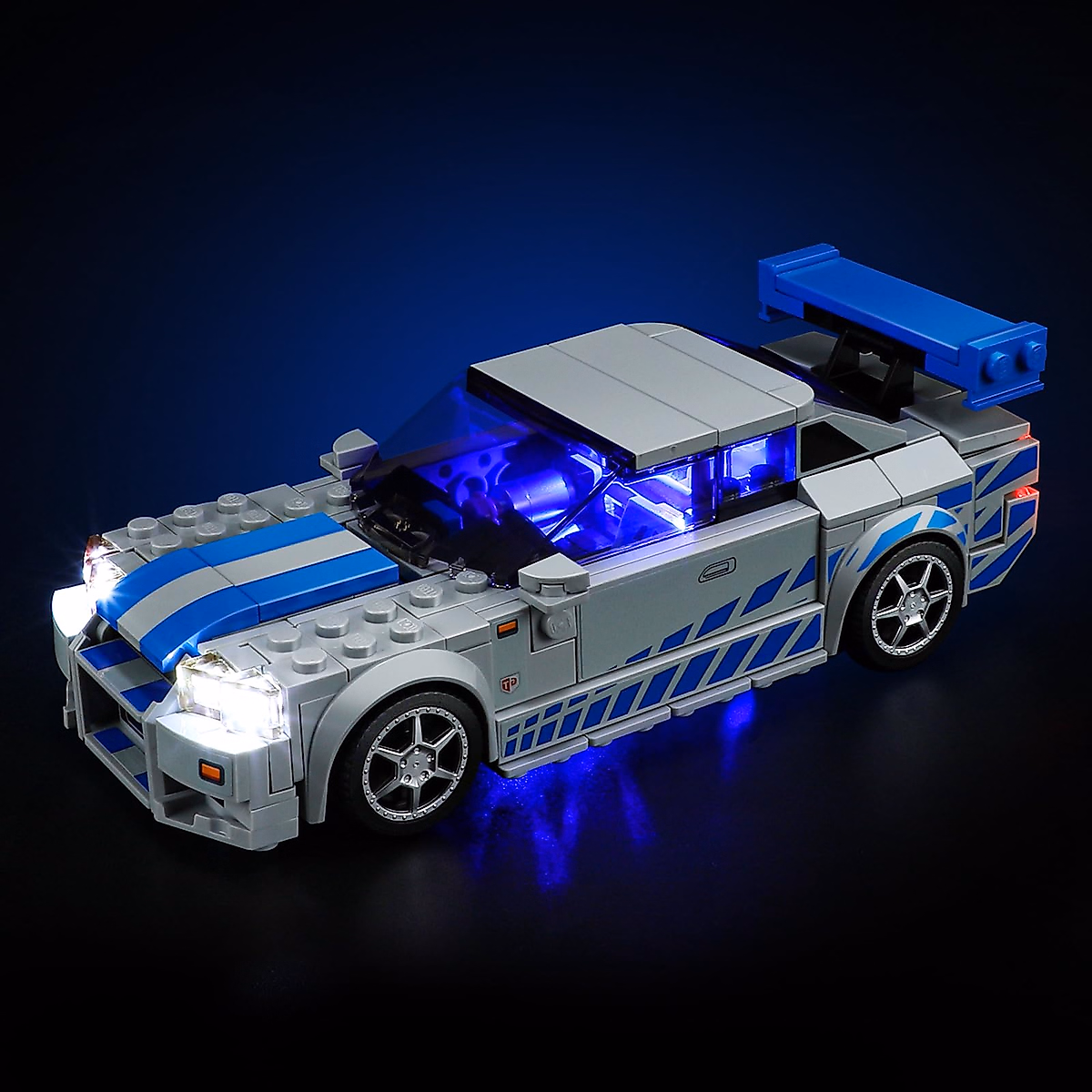 BOOZUU Light Kit for Lego-76917 2 Fast 2 Furious Nissan Skyline GT-R R34 Building Block Set