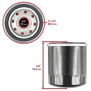 REPLACEMENT PART OEM For 3 Oil Filter For John Deere X300 X304 X320 X324 X340 X360 X475 X485 AM107423 Index-DDR965-GTF1-66006