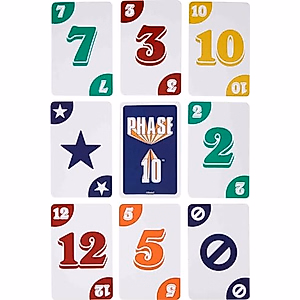Mattel Games Phase 10 Card Game 40th Anniversary Edition for Kid, Adult & Family Game Night, Rummy-Style Play in Tin Storage Box