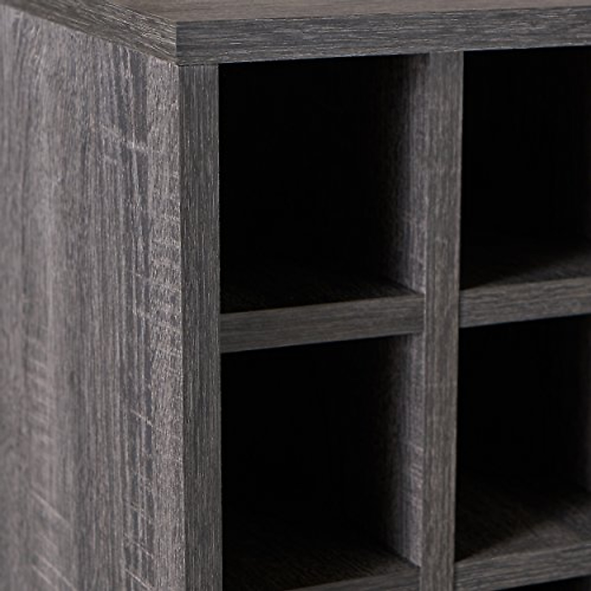 Christopher Knight Home Ridgecrest Mid-Century Modern Danish Styling Faux Wood Wine and Bar Cabinet, Sonoma Grey Oak