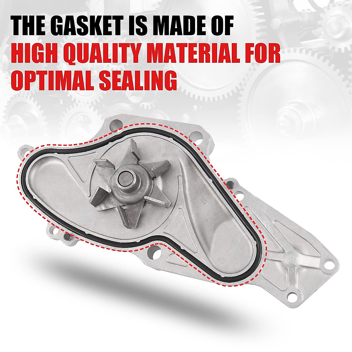 Somusen Timing Belt Kit with Water Pump Compatible with 2003-2018 Honda Accord Crosstour Odyssey Pilot Ridgeline MDX RDX RL TL TSX ZDX Saturn Vue 3.0L 3.5L 3.7L Replaces TKH002 TCKWP329 19200-RDV-J01