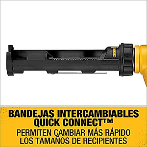 DEWALT 20V MAX Caulking Gun, Cordless, 10oz, Variable Speed Trigger, Interchangeable Canister Trays, Bare Tool Only (DCE560B)