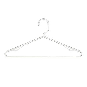 Woolite 6 Pack Plastic White Hangers