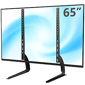 5Rcom TV Stand Mount, Universal TV Stand Tabletop for 22 to 65 inch Plasma LCD LED Flat Screen TVs, TV Legs, Holds up to 88lbs, Max VESA 800 x 500mm, Height Adjustable TV Base, TV Stand