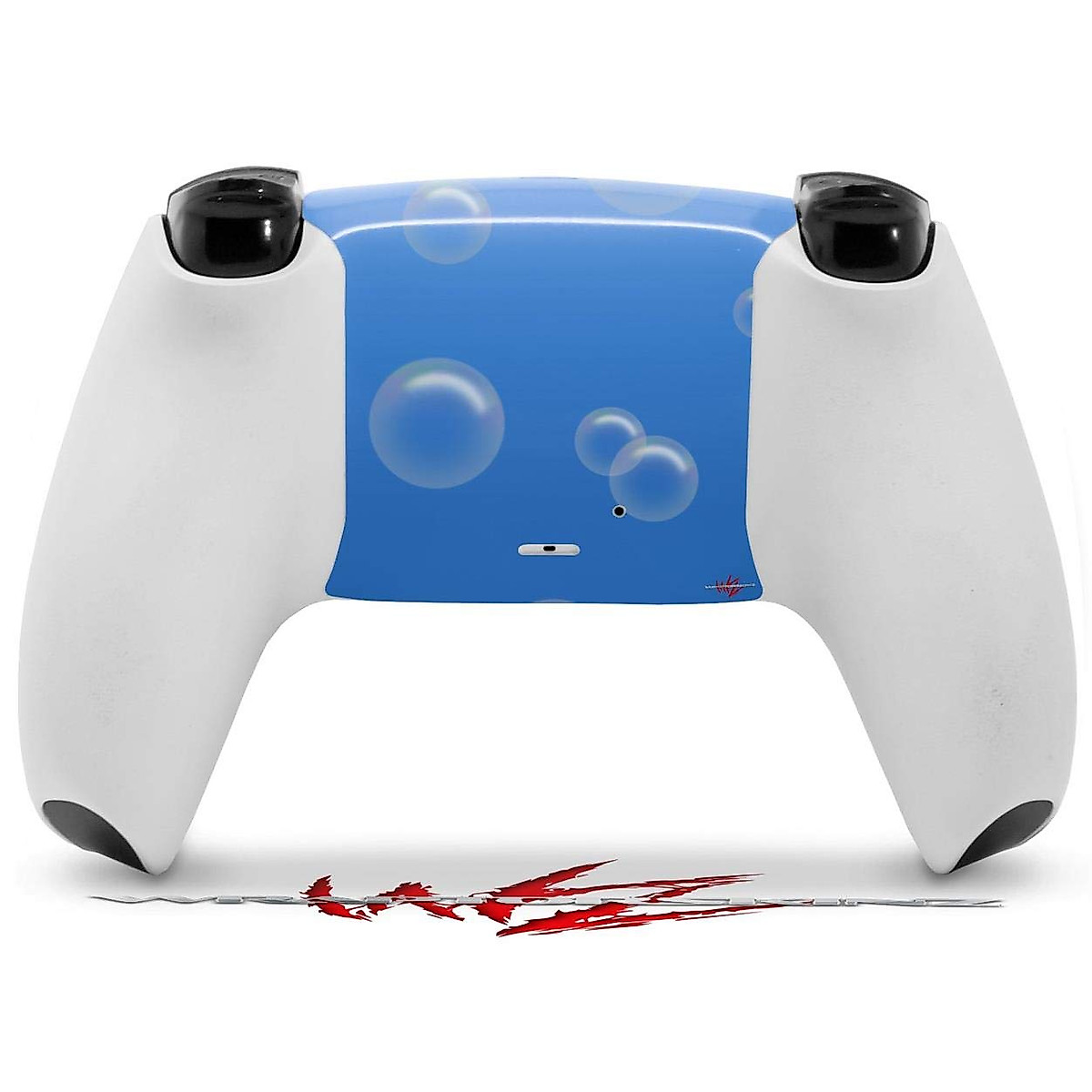 WraptorSkinz Skin Wrap compatible with Sony PS5 DualSense Controller Bubbles Blue (CONTROLLER NOT INCLUDED)