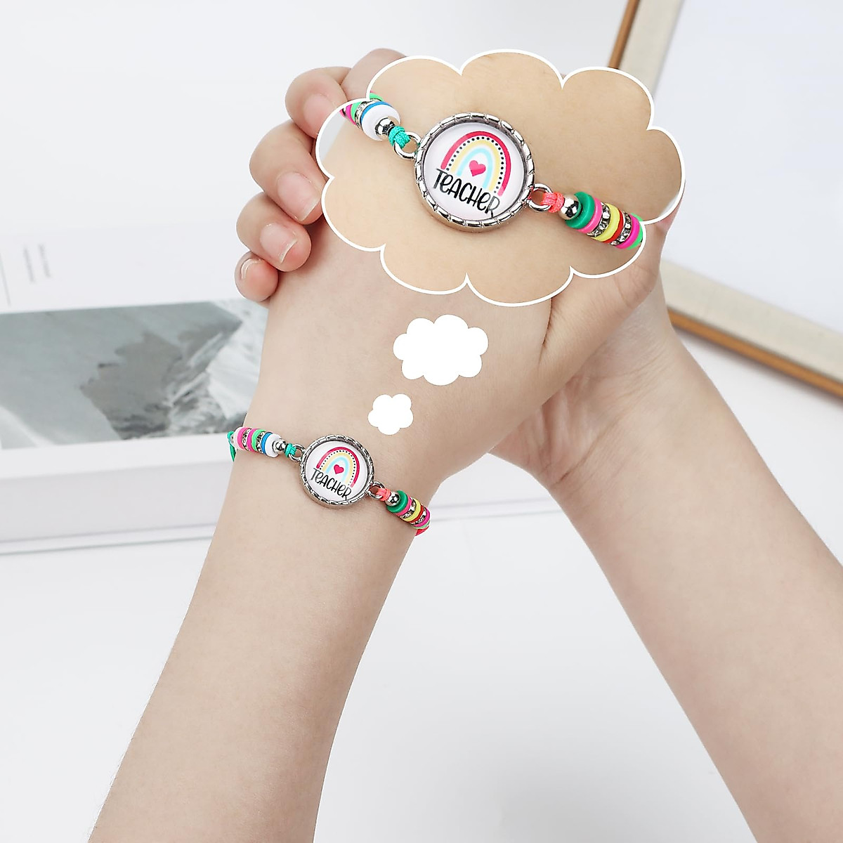 Teacher Appreciation Gifts for Women - 12oz Tumbler, Canvas Tote, Notebook & Pen Set for Christmas/Birthday/Retirement - Perfect for Preschool, Science, English Teachers (Students/Parents Gift Idea)