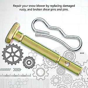 10-Pcs 738-04155 Snow Blower Shear Pins for Craftsman CMXGZAM241056 7188992, Snow Blower Models Starting with 247.XXXX