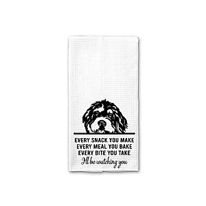 HTDesigns Bernedoodle Dog, Tea Towel, Every Snack You Make, Every Bite You Take, Kitchen Decor, Dish Towels, Bernedoodle Dog Mom, Bernedoodle Gifts, Waffle Weave Kitchen Towel
