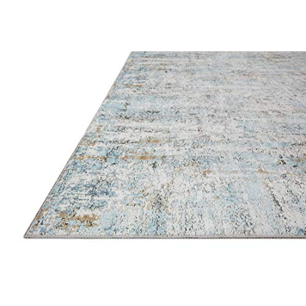 Loloi II Drift Collection DRI-03 Ivory/Sky, Contemporary 7'-6" x 9'-6" Area Rug