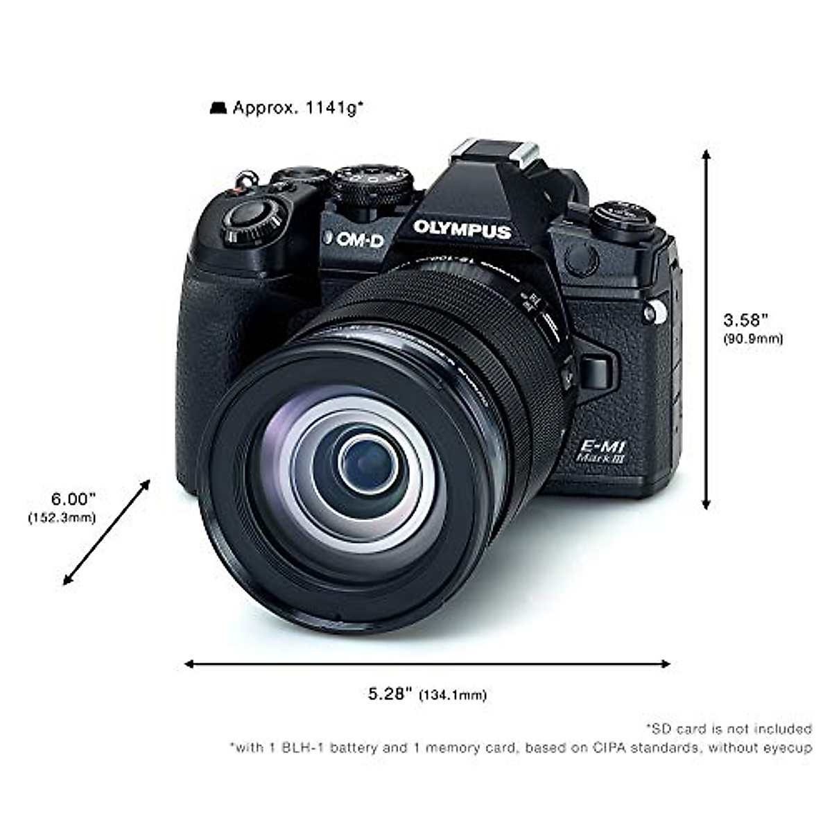 Olympus OM-D E-M1 Mark III Black Camera Body with M.Zuiko Digital ED 12-100mm F4.0 IS PRO Lens