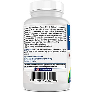 Best Naturals Broccoli Sprouts Extract, 1000 mg, 120 Count