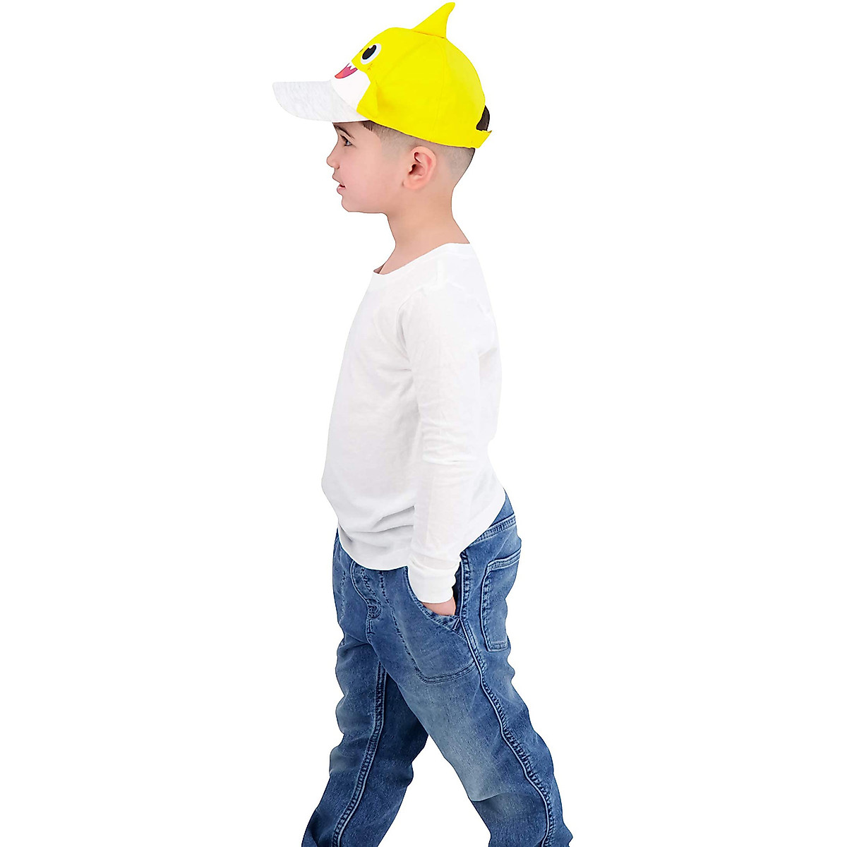 Nickelodeon Boys Baseball Cap, Baby Shark Adjustable Toddler Hat For Ages 2-4, Yellow