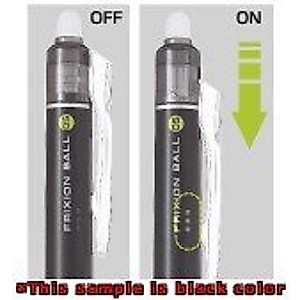 Pilot FriXion Ball Knock Retractable Erasable Gel Ink Pens, Extra Fine Point 0.7mm, Light Green Ink, 3 Pens & 6 Refills Value Set