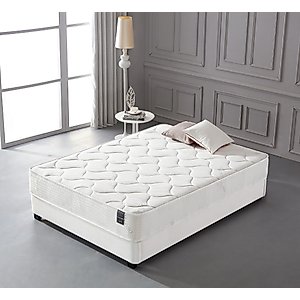 Oliver Smith - Organic Cotton - 10 Inch - Comfort Firm Sleep - Cool Memory Foam & Pocket Spring Mattress - Green Foam Certified - Full Size