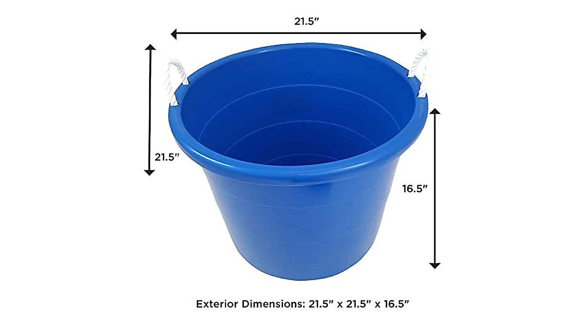 Homz 18 Gallon Storage Tub - Durable & Versatile