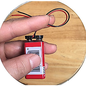 LAMPVPATH (Pack of 5) T-Type 9V Battery Connector, 9 Volt Battery Clip, 9V Battery Clip Connector with Wire and Hard Buckle Plastic Housing