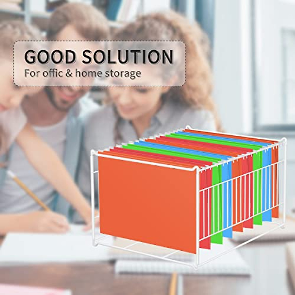 TOPCJ Legal/Letter Size Hanging File Folder Frame,File Cabinet Desk Organizer,Hanging File Folders Frame,Filing Cabinet for Expanding/Single Folders,Easily Assembly,Not suitable for Drawer