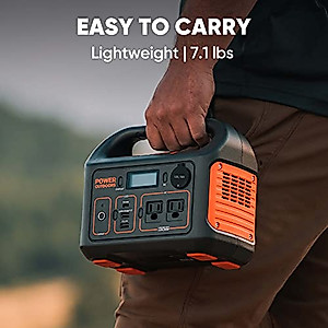Jackery Portable Power Station Explorer 300, 293Wh Backup Lithium Battery, 110V/300W Pure Sine Wave AC Outlet, Solar Generator (Solar Panel Not Included) for Outdoors Camping Travel Hunting Blackout