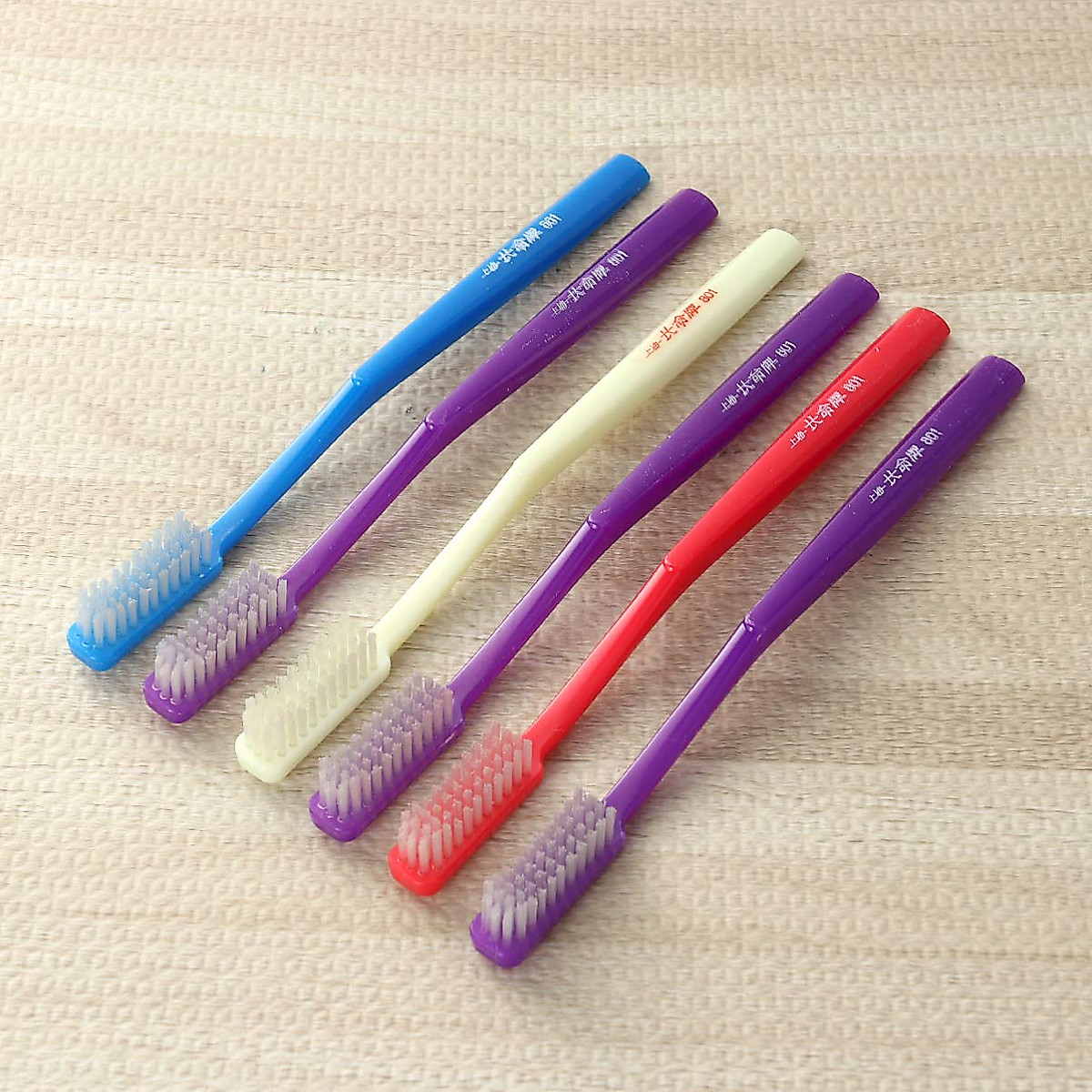 12pcs Adult Manual Toothbrush Hard Tooth Clean Brush Pocket Toothbrush for Teeth Stain Clean(Random Color)