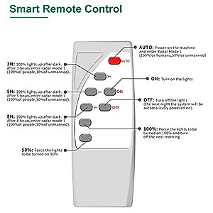 Gebosun 300W LED Solar Street Light Outdoor Solar Flood lamp 6000K Dusk to Dawn with Remote Control Security Waterproof Motion Sensor for Parking Lot, Garden, Warehouse,Pathway, Yard
