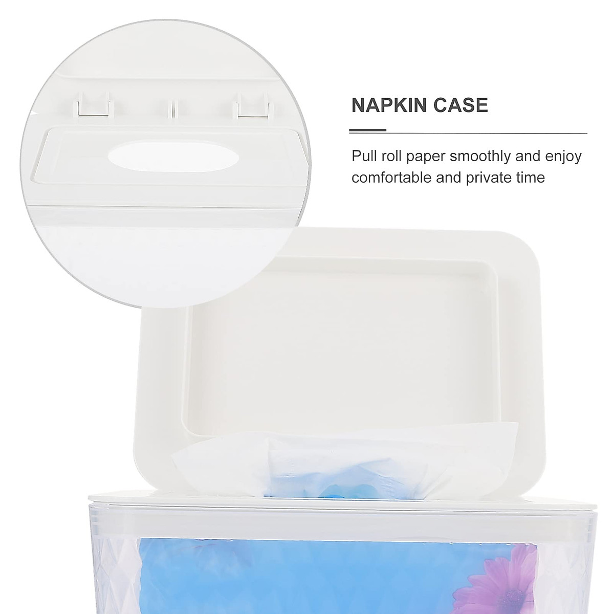Reusable Box, Dry Wet Tissue Paper Case, Travel Case Wipes Dispenser, Baby Napkin Storage Box 1pc