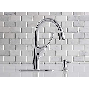 Kohler K-R72511-SD-CP Mazz Kitchen Sink Faucet, Polished Chrome