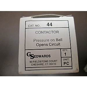 Edwards Signaling & Security Systems 44 Switch, Pushbutton; Rolling Ball Contactor; Push to Open; 12V@2A AC/DC