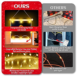 Christmas Decorations Banners with String Lights, Nutcracker Xmas Party Decor, Life Size Soldier Model Nutcracker Banners for Outdoor/Indoor Home Front Door, 600D Fabric Porch Sign