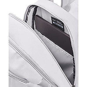 Under Armour Hustle 5.0 Team Backpack, (100) White / / Metallic Gold, One Size Fits All