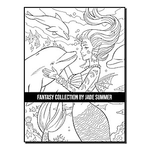 Fantasy Collection: An Adult Coloring Book with 100+ Incredible Coloring Pages of Mermaids, Fairies, Vampires, Dragons, and More!