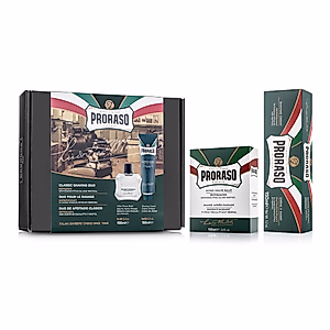 Proraso Classic Shaving Kit for Men | Gift Box with Shaving Cream & After Shave Balm in Original Refresh Formula | All Skin Types