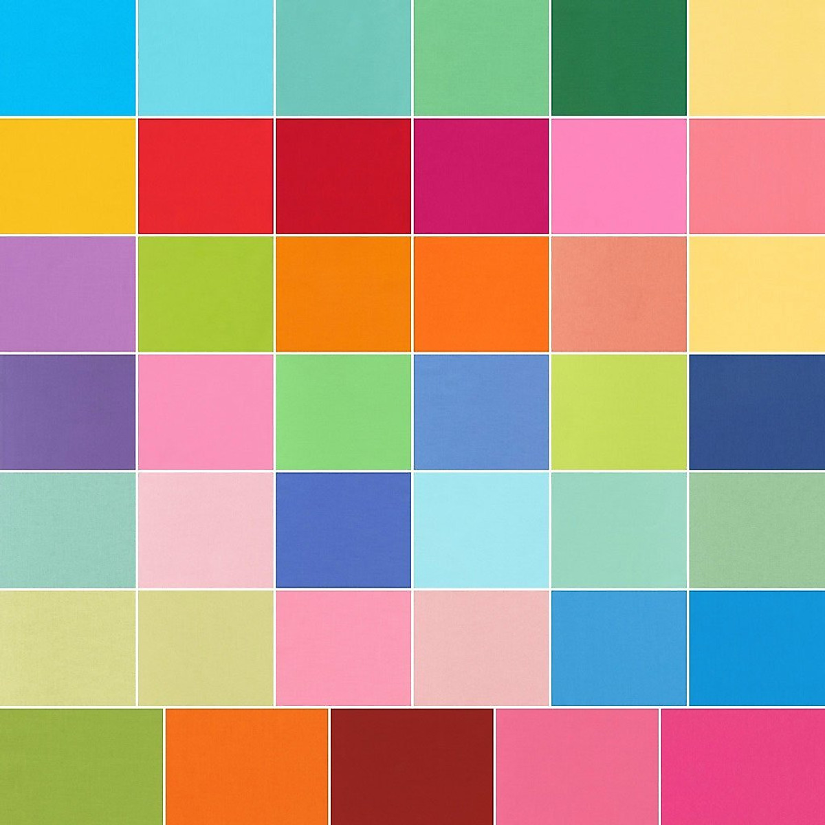 Kona Cotton Solids New Bright Charm Square 41 5-inch Squares Charm Pack Robert Kaufman CHS-137-41,Assorted